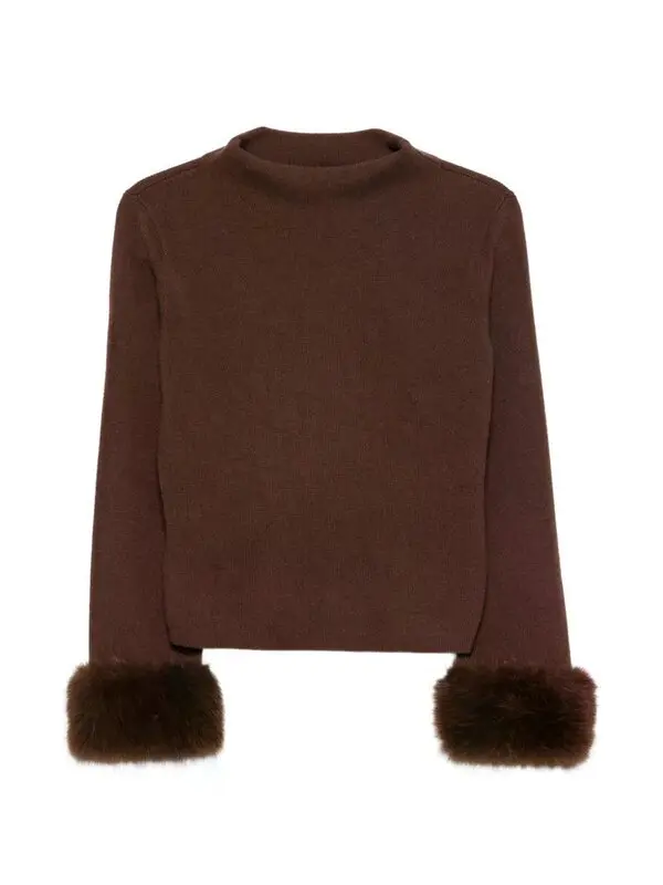 PHILO-SOFIE Faux-fur Trimmed Sweater