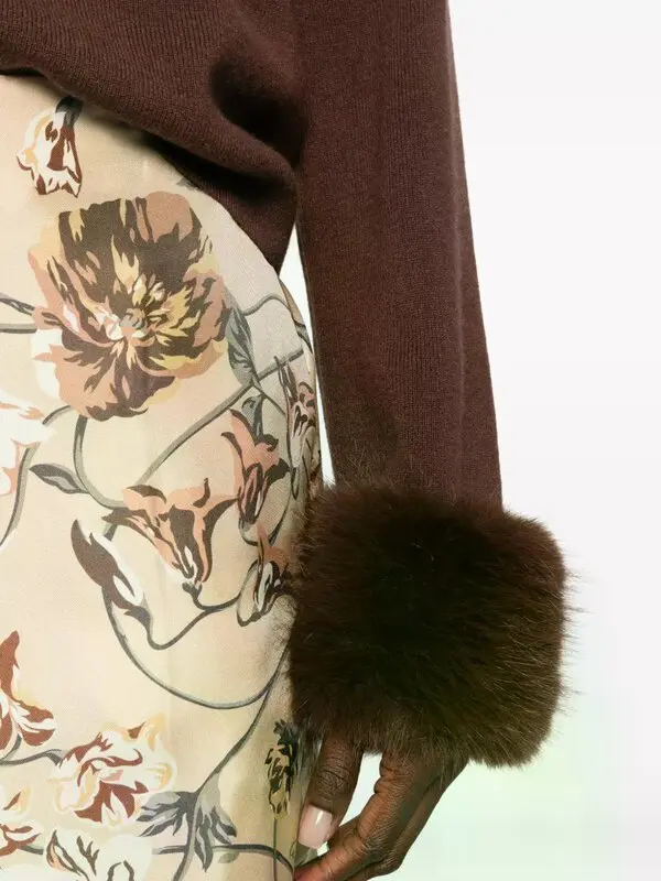 PHILO-SOFIE Faux-fur Trimmed Sweater