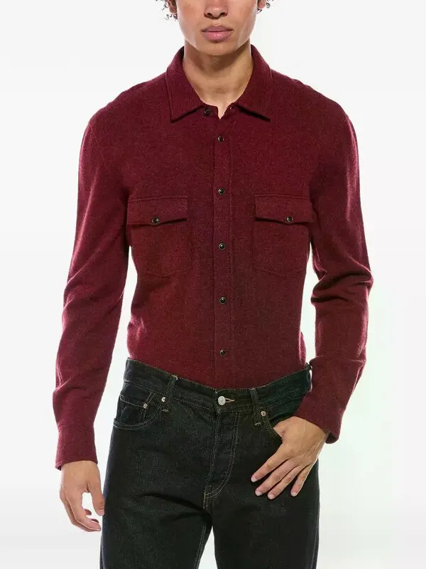 Brunello Cucinelli Button-up Chest-pocket Sweater - Red