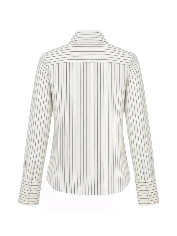 Co Vertical-stripe Silk Shirt