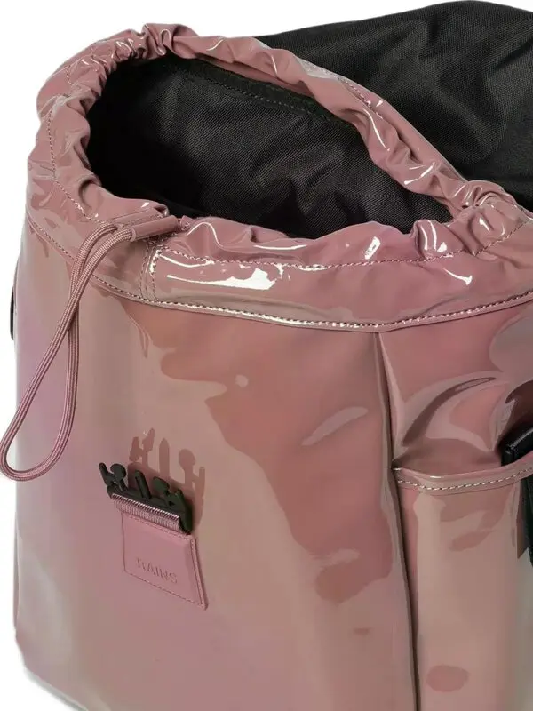 Rains Valera Glossy Buckle-fastening Backpack