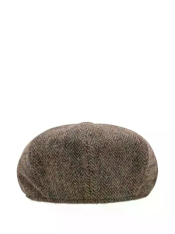 WALKERS Herringbone-pattern Flat Cap