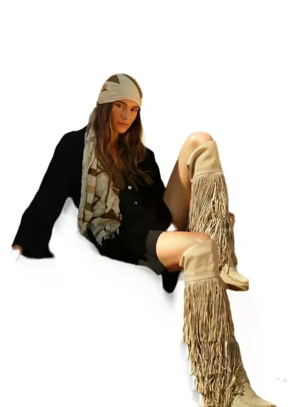EL VAQUERO Esme Fringed Boots