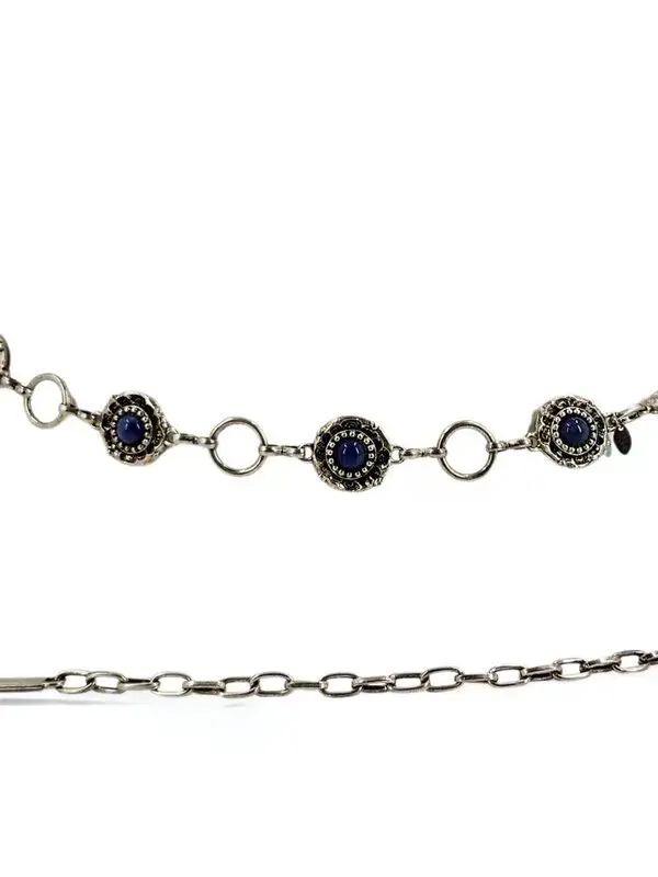 MADISON Cabochon-embellished Concho Chain Belt