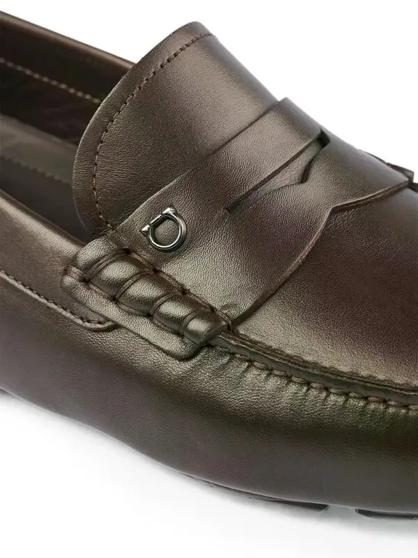 FERRAGAMO Gancini Calf Leather Loafers