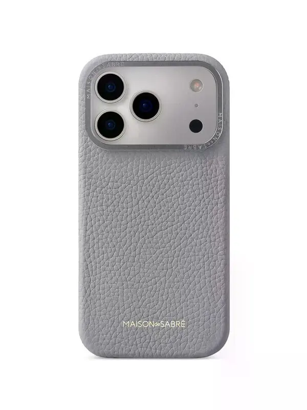MAISON DE SABRE Pro Max 17 Leather Phone Case - Grey