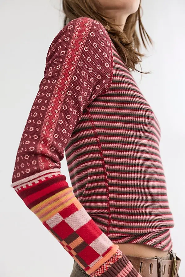 Free People We The Free Macey Swit Cuff - Wine Combo