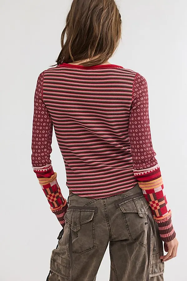 Free People We The Free Macey Swit Cuff - Wine Combo