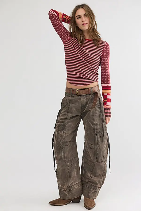 Free People We The Free Macey Swit Cuff - Wine Combo