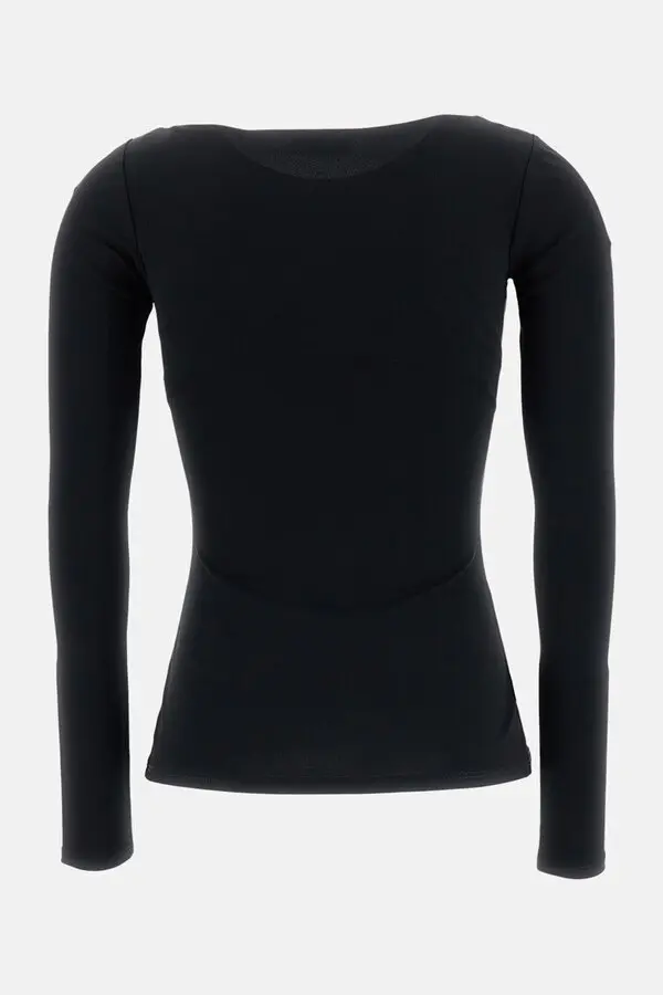 Elisabetta Franchi Maglia A Coste Con Logo