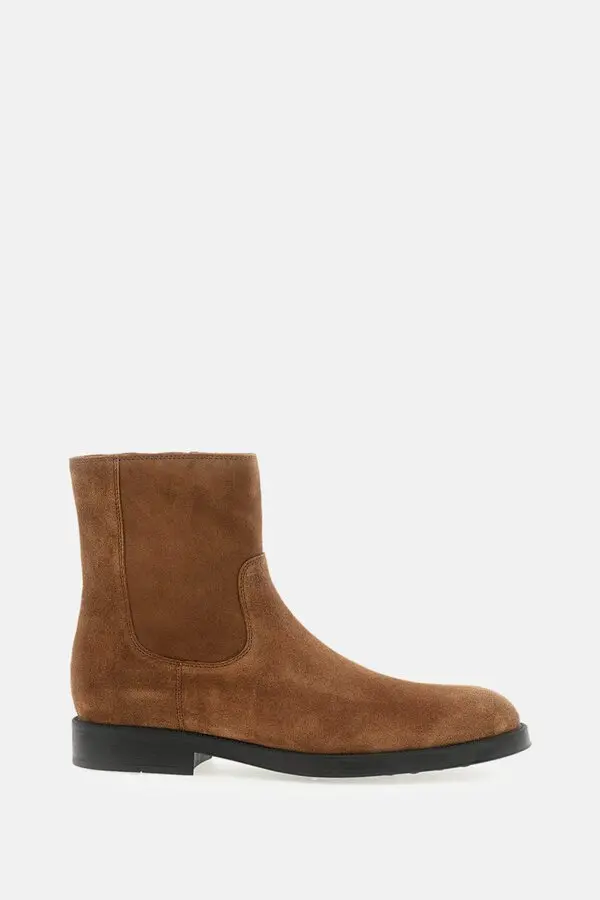 TOD'S Stivaletto In Pelle Scamosciata - Marrone