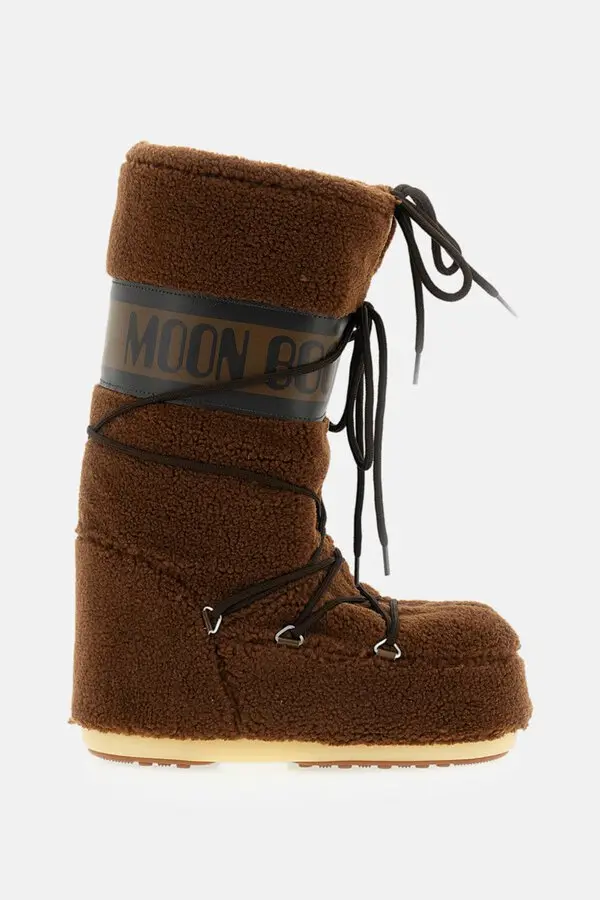 Moon Boot Stivali Da Neve Icon In Teddy