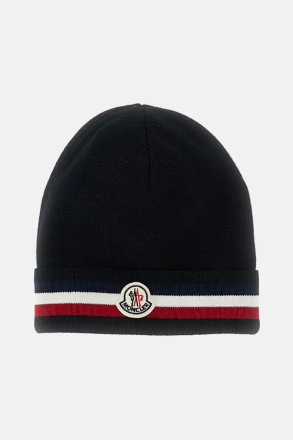 Moncler Berretto In Lana Con Logo