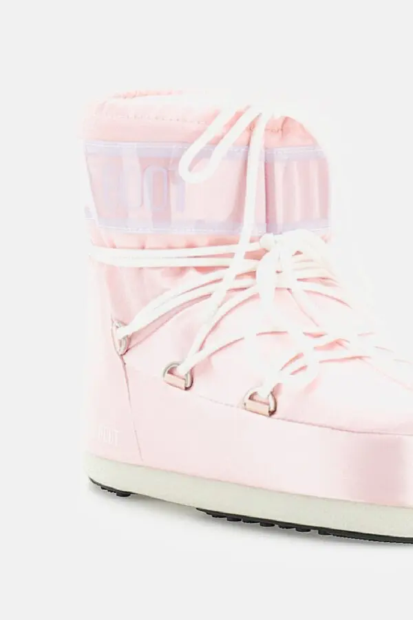Moon Boot Stivali Da Neve Bassi Icon Low In Tessuto Perlato
