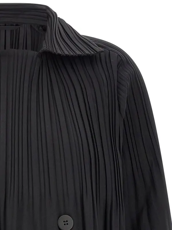 Issey Miyake A-line 'smooth Coat' Coat
