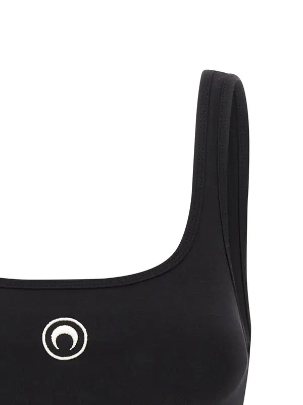 MARINE SERRE Moon Logo Stretched Jersey Sport' Top