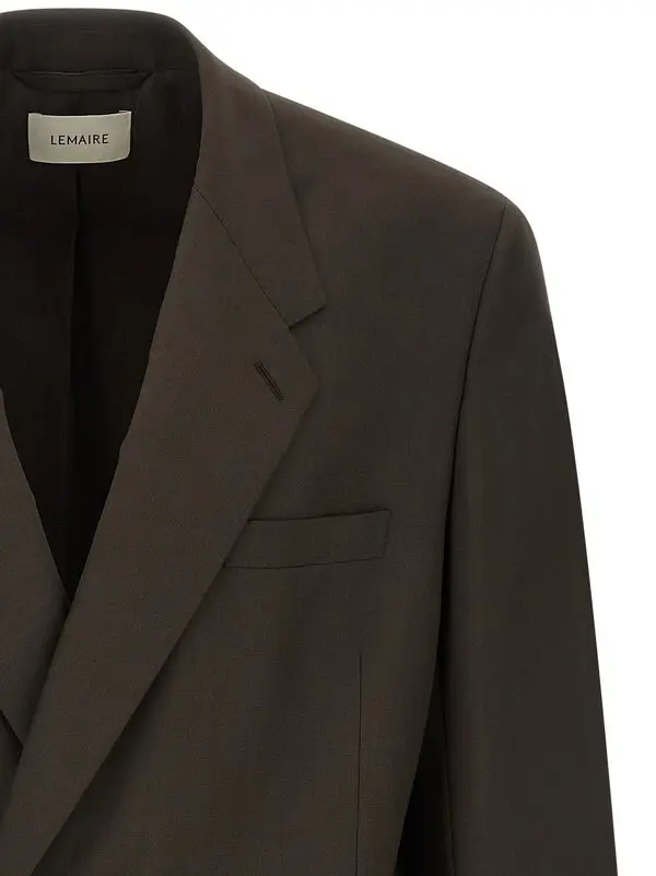 LEMAIRE Tropical Wool Double-breasted Blazer