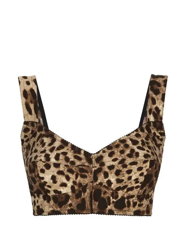 Dolce & Gabbana Printed Top - Brown