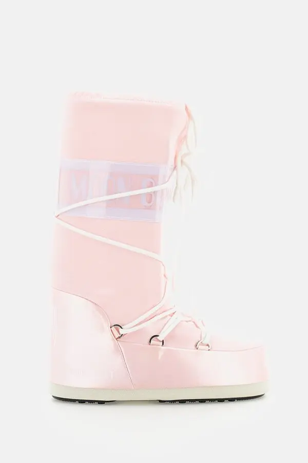 Moon Boot Stivali Da Neve Icon In Tessuto Perlato