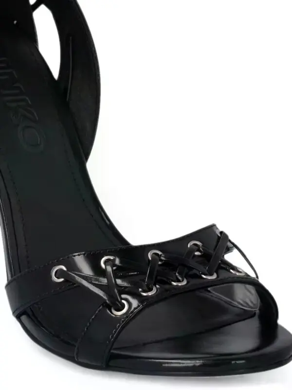 Pinko Lace-up Leather Sandals
