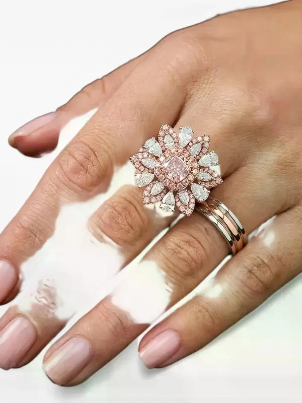 HYT JEWELRY Embellished Diamond Ring