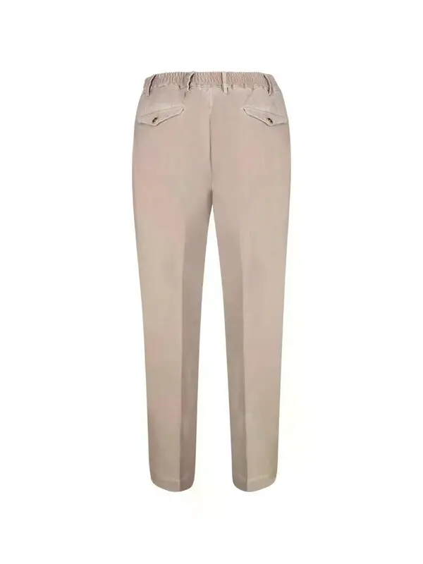 DELL'OGLIO Pleated Straight-leg Trousers