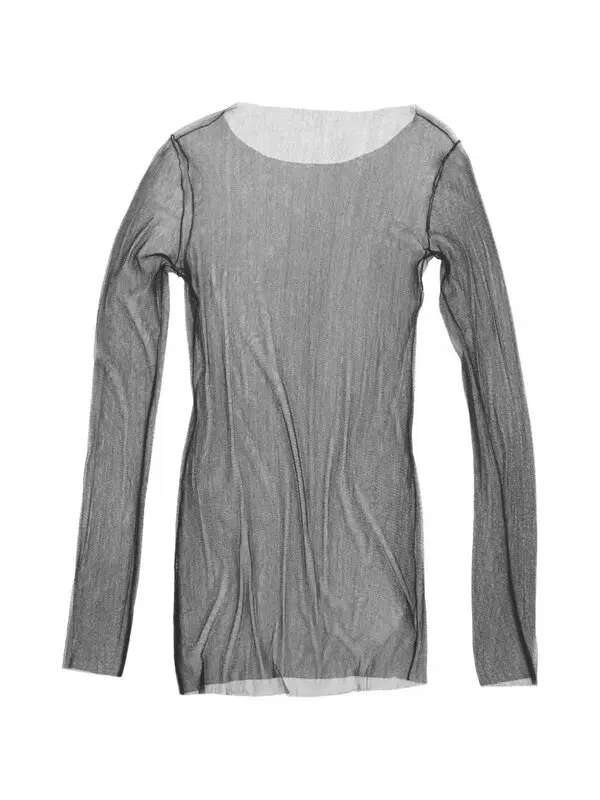 CORTANA Sheer Long-sleeve Top