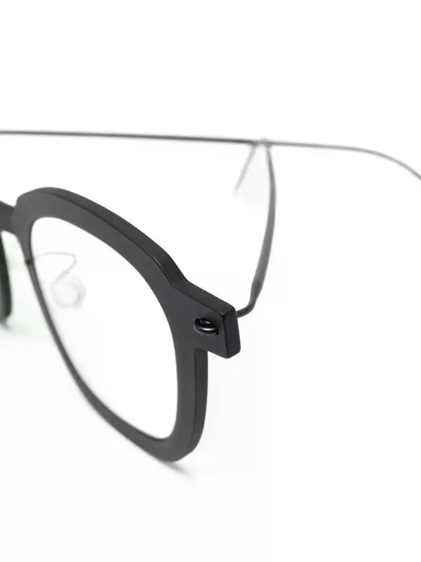 LINDBERG Thick Square-frame Glasses
