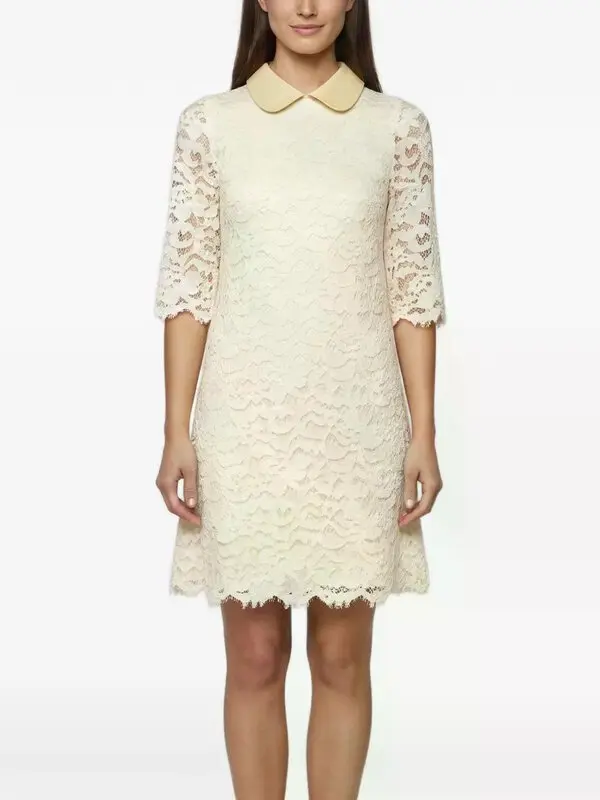 Dolce & Gabbana Floral-lace Mini Shift Dress