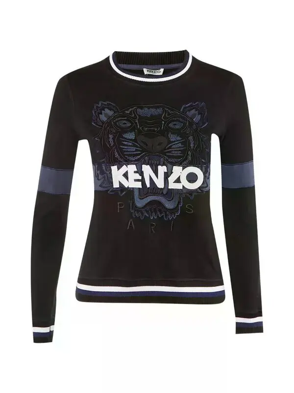 Kenzo Tiger Embroidered Sweatshirt - Black