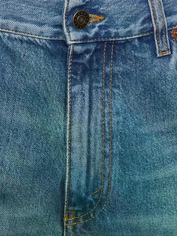 Gucci Washed Straight-leg Jeans - Blue