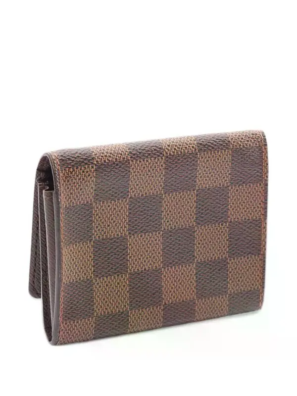 LOUIS VUITTON 2007 Damier Ebene Card Holder