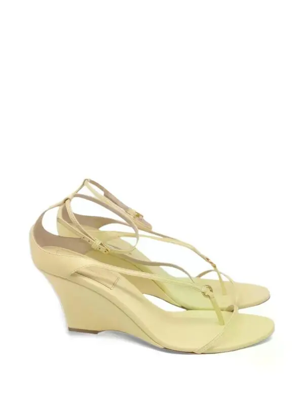 Khaite Marion Ankle-strap Sandals - Yellow