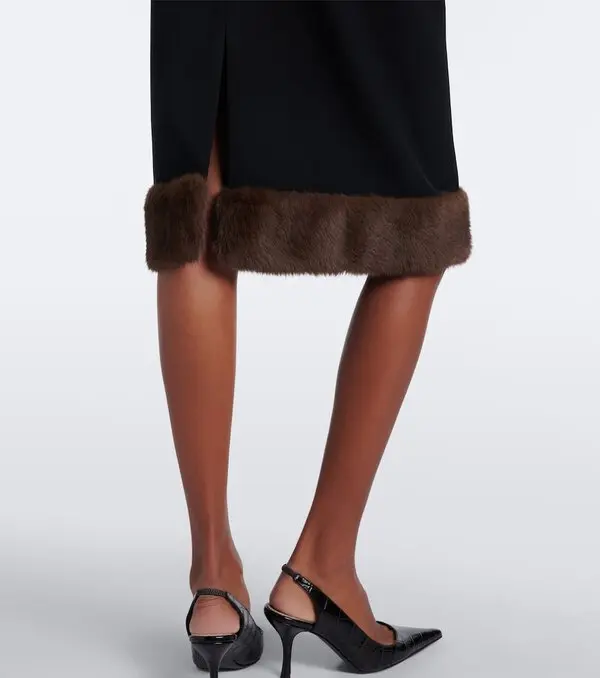 Magda Butrym Wool Midi Skirt