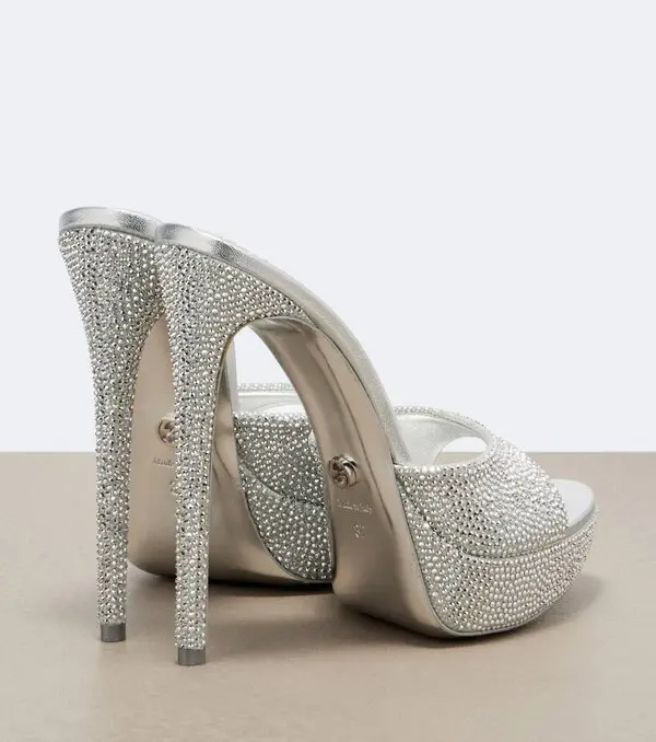 Gucci Julia Embellished Platform Sandals