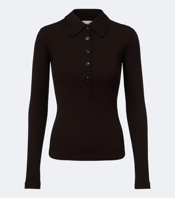 Citizens Of Humanity Brea Ribbed-knit Polo Shirt