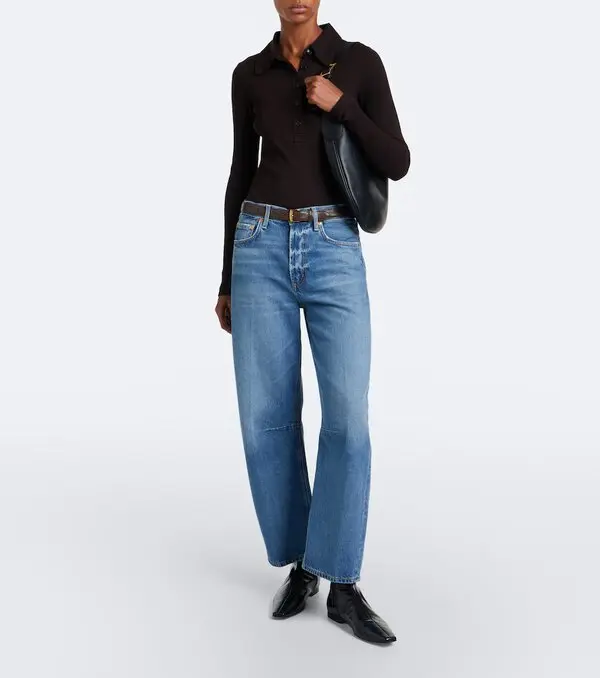 Citizens Of Humanity Brea Ribbed-knit Polo Shirt