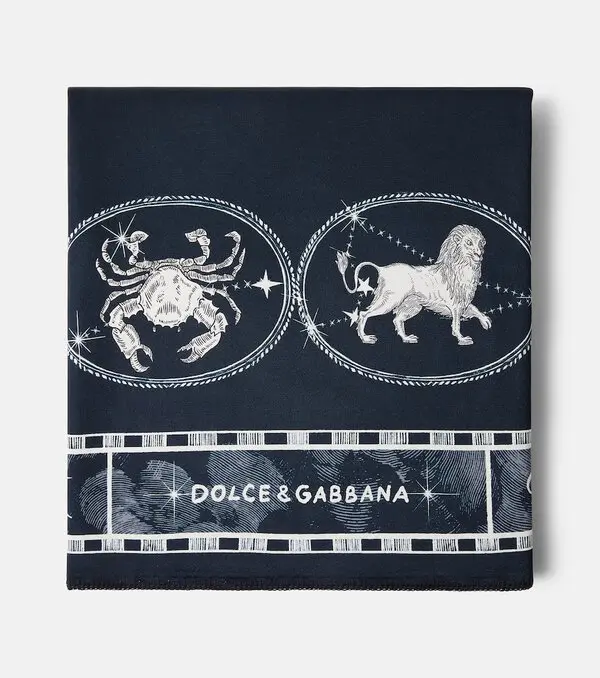 Dolce & Gabbana Zodiaco Silk And Wool Blanket