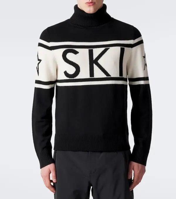Perfect Moment Schild Intarsia Wool Turtleneck Sweater