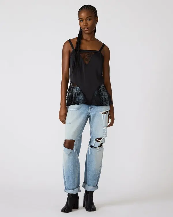 Steve Madden Leonorah Top Sleeveless Tops - Black