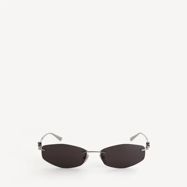 Balenciaga Nano D-frame Sunglasses - Silver