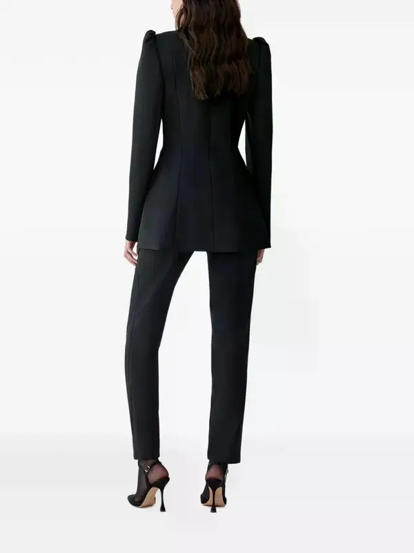 Carolina Herrera Crystal-embroidered Bow Fitted Jacket