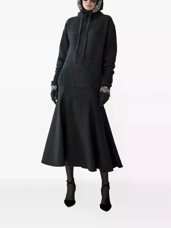 Carolina Herrera High-waisted Flared Midi Skirt