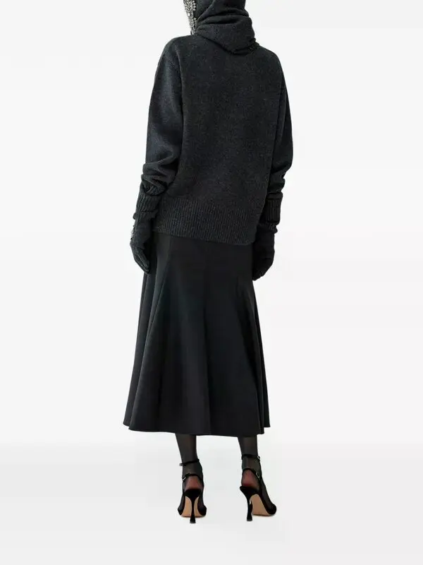 Carolina Herrera High-waisted Flared Midi Skirt