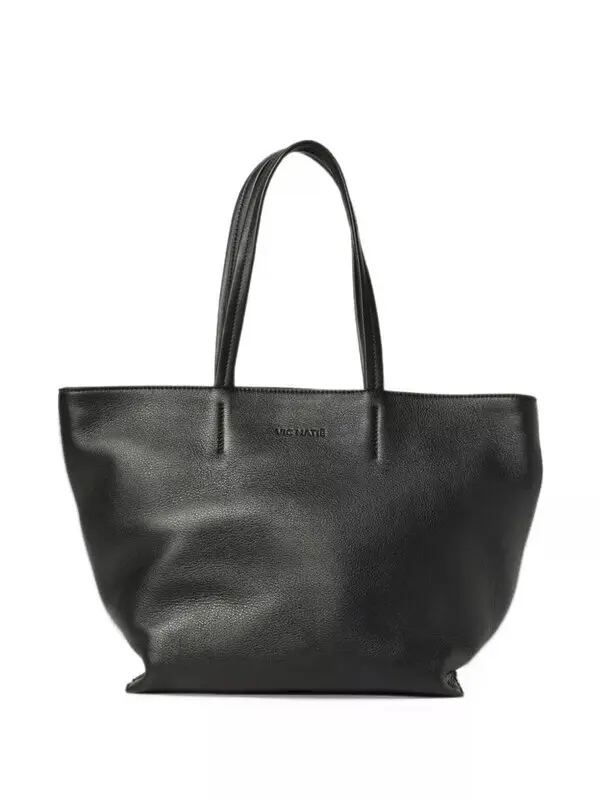VIC MATIE Logo-debossed Leather Tote Bag