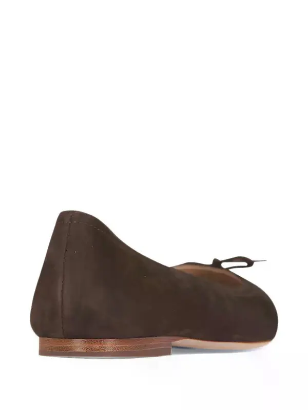Veronica Beard Cailey Bow-detail Suede Ballet Flats