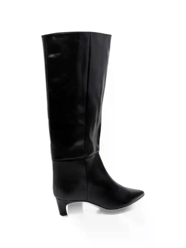 ANGEL ALARCON Gaelle Pointed-toe Leather Boots