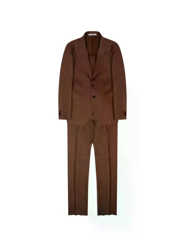 Tagliatore Peak-lapel Linen Suit