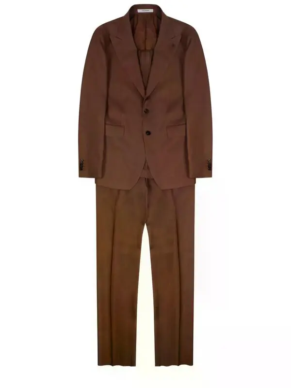 Tagliatore Peak-lapel Linen Suit