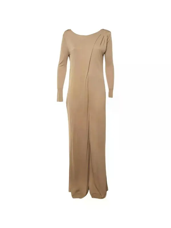 Chloé Draped-back Jersey Jumpsuit - Neutrals